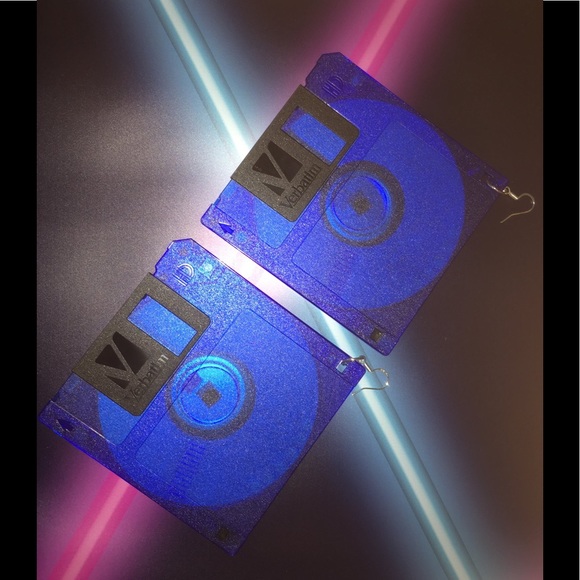 Jewelry | Vintage Cyberpunk Cybergoth 9s Minidisc Earrings | Poshmark